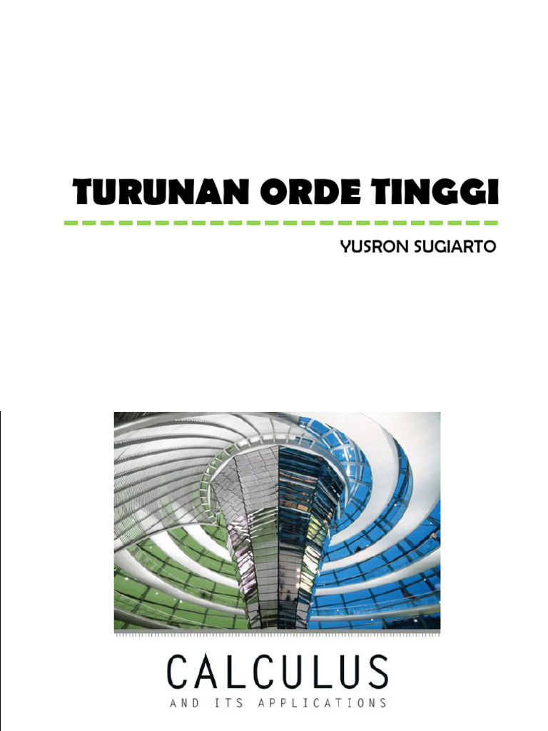 TEORI KALKULUS TURUNAN-4 | PDF | Derivative | Mathematical Physics