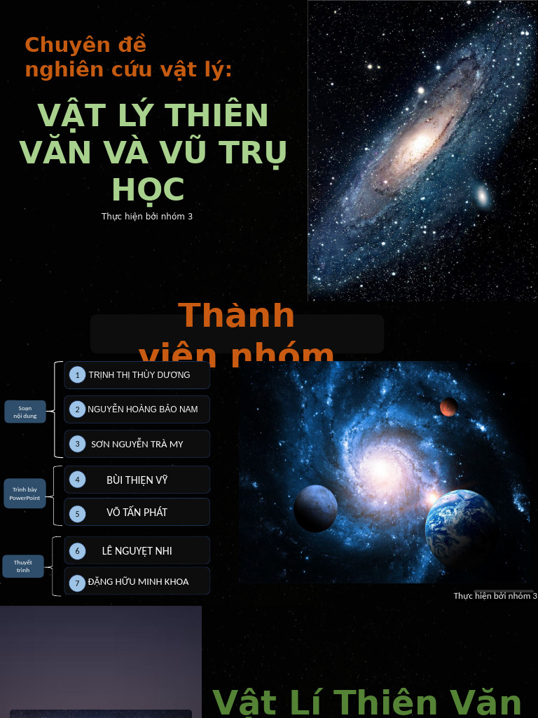 (10A2.2 - Nhóm 3) Vật Lý Thiên Văn Và Vũ Trụ Học | PDF