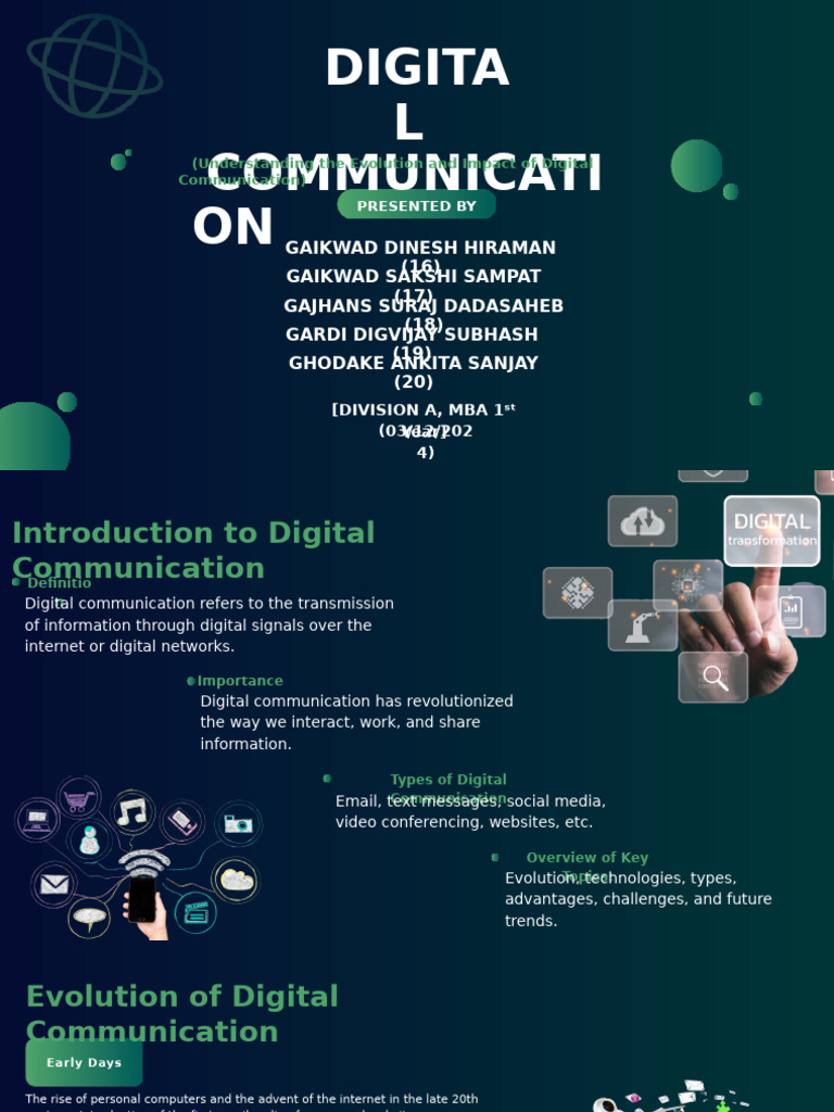 Digital Communication | PDF | Communication | Internet