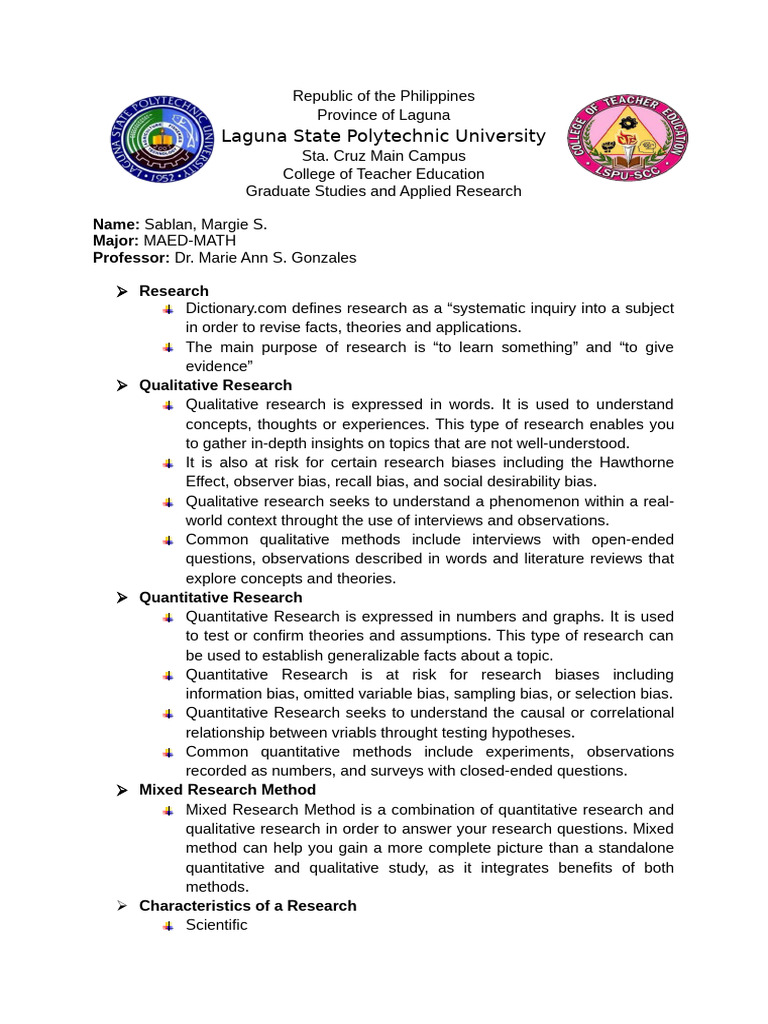 MOR | PDF | Quantitative Research | Cognition