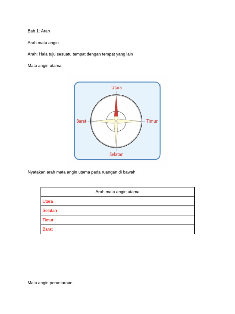 Arah Geografi | PDF
