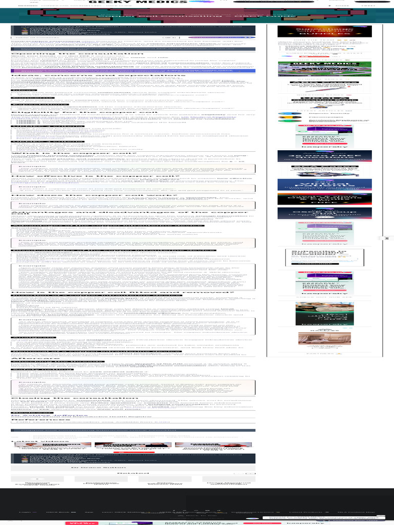 Copper Coil Counselling - OSCE Guide IUD Counselling Geeky Medics | PDF ...