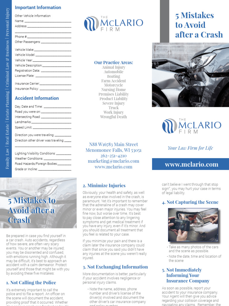 Mc Lario Brochure New | PDF | Traffic Collision | Insurance