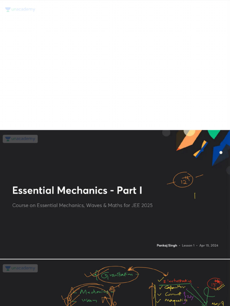 Essential Mechanics - Part I With Anno 1732440663939 | PDF