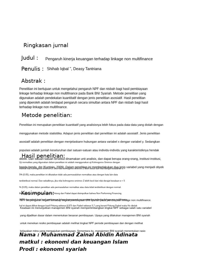 Ringkasan Jurnal Muhammad Zainal Abidin Adinata - 20241126 - 155718 ...