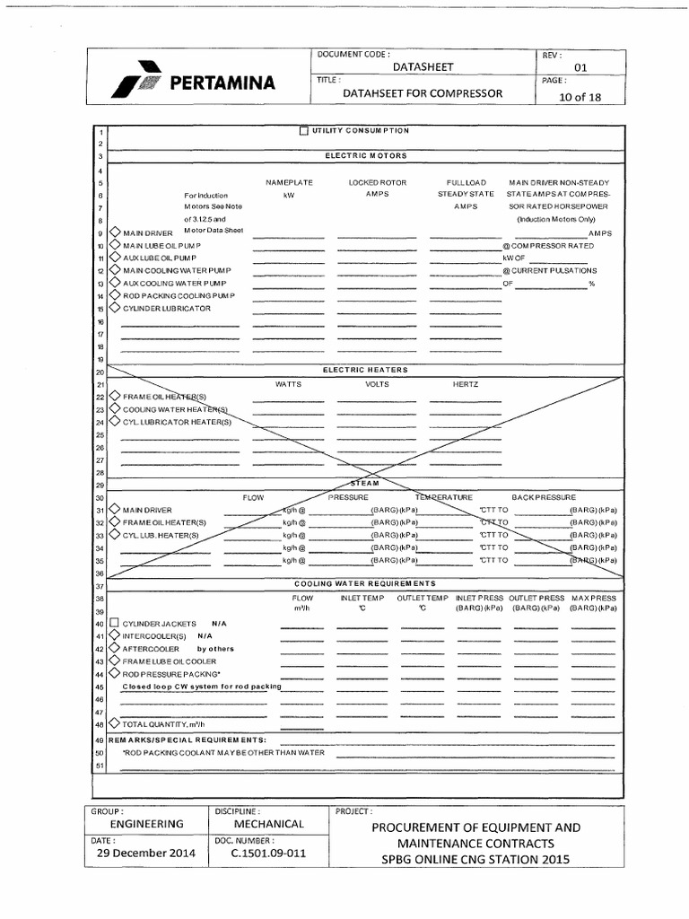 C.1501.09-011 Datasheet For Compressor 10 | PDF | Gas Technologies | Heat Transfer