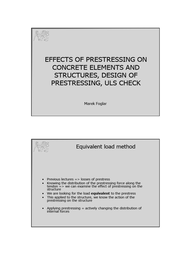 indeterminate structure prestressed concrete | PDF | Prestressed ...