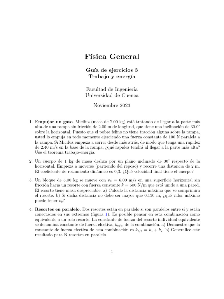 TP3 | PDF | Fricción | Física Aplicada e Interdisciplinaria
