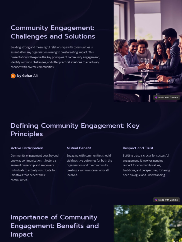 Community Engagement Challenges and Solutions | PDF | Community ...