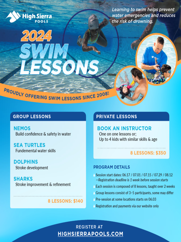 Swim Lessons & Registration Details | PDF