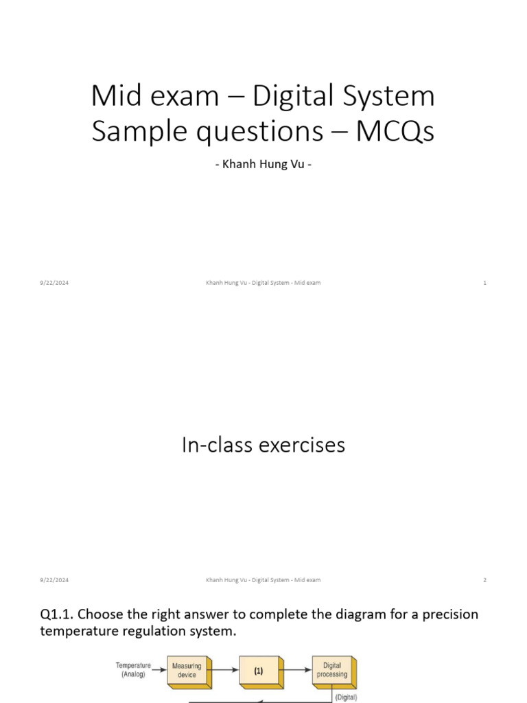 DS MidTerms MCQs | PDF | Logic Gate | Mathematical Logic