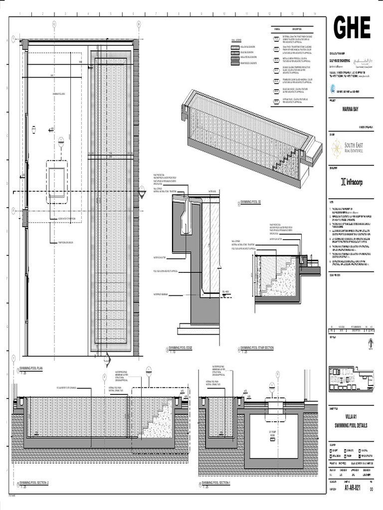 A1 AR 821 SWIMMING POOL DETAILS PDF Building Technology Materials