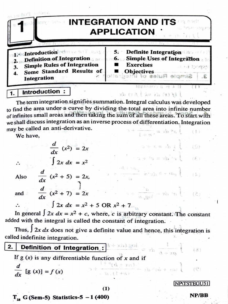 Calculus Integration Guide | PDF | Integral | Mathematical Analysis