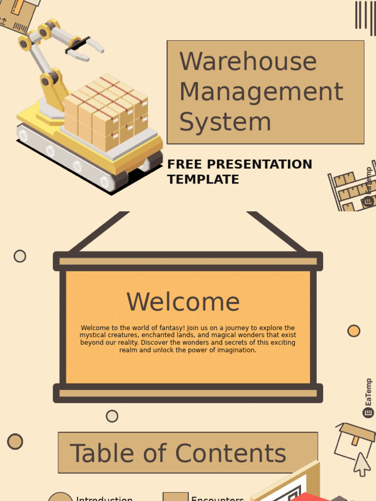 Warehouse Management System PPT Template by EaTemp | PDF | Elves | Dragon