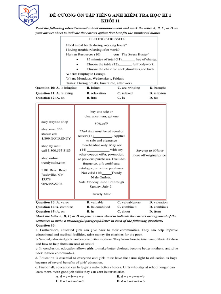de-cuong-on-tap-hk1-khoi-11-de-cuong | PDF