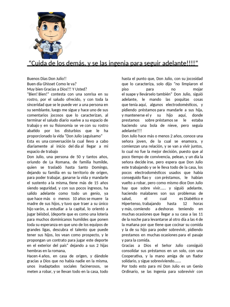 Don Julio: Un Genio de la Supervivencia | PDF