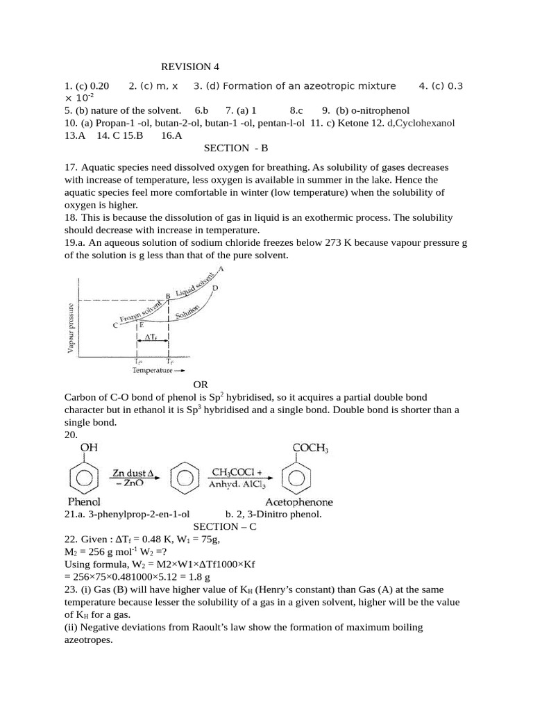 answer key 4 - Copy | PDF | Solubility | Applied And Interdisciplinary ...