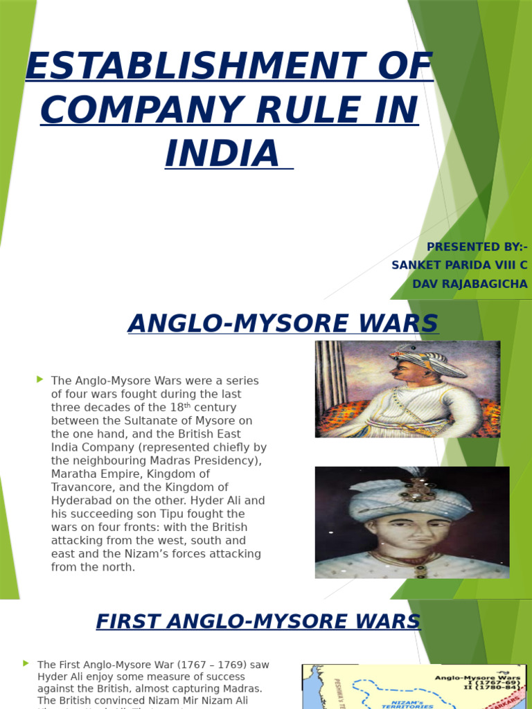 Sanket Parida Viii c Anglo-mysore Wars | PDF | Foreign Relations Of Great Britain | 2nd ...