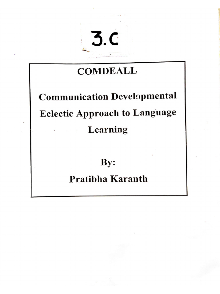 Comdeall | PDF