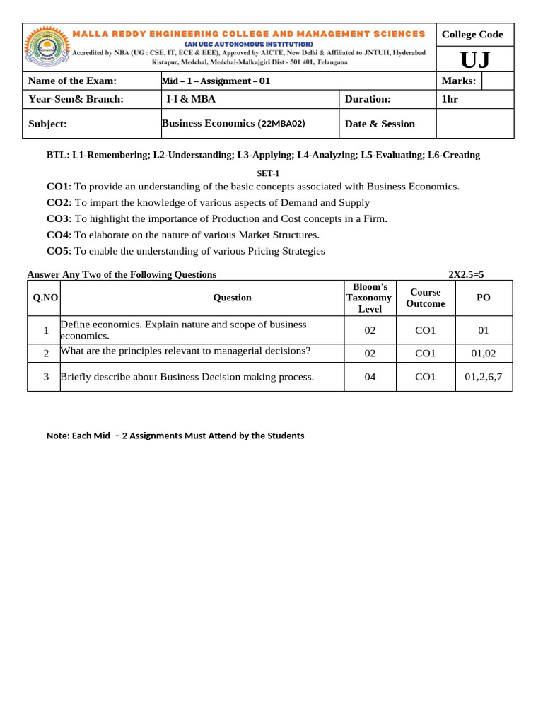 Be Assignment I | PDF