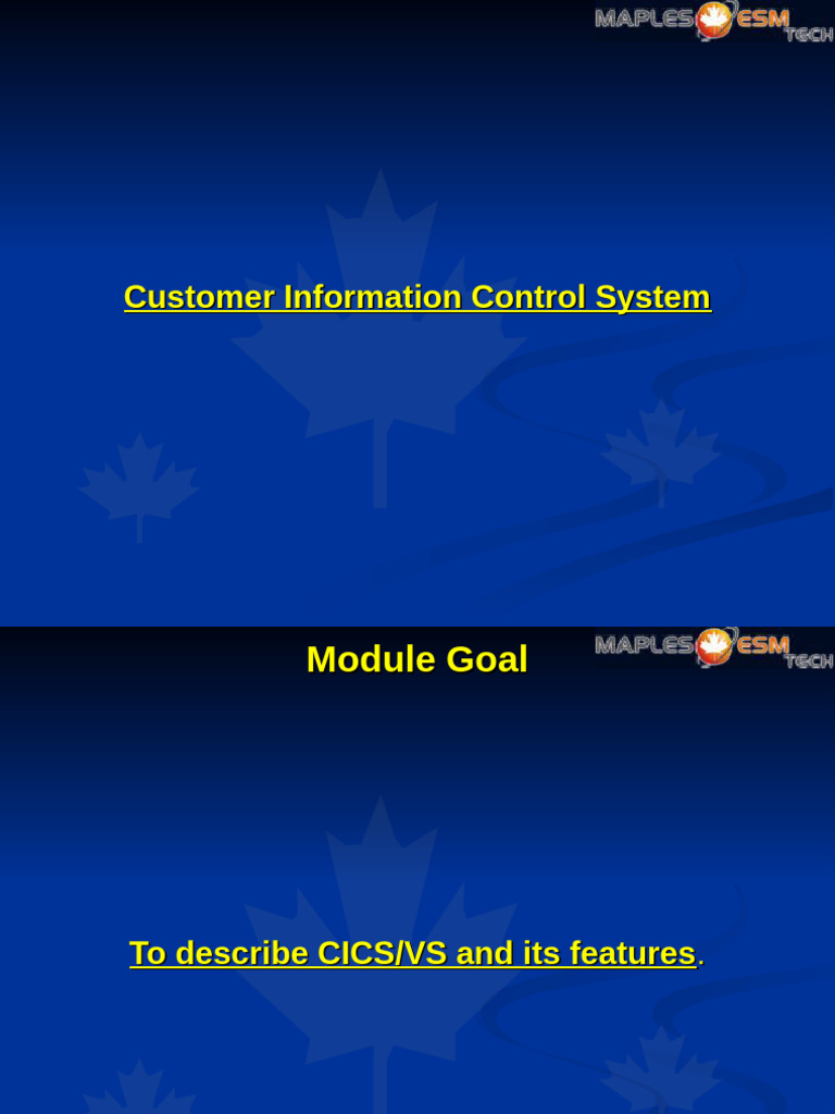 Getting Started Cics 01 Pdf Computer Program Programming