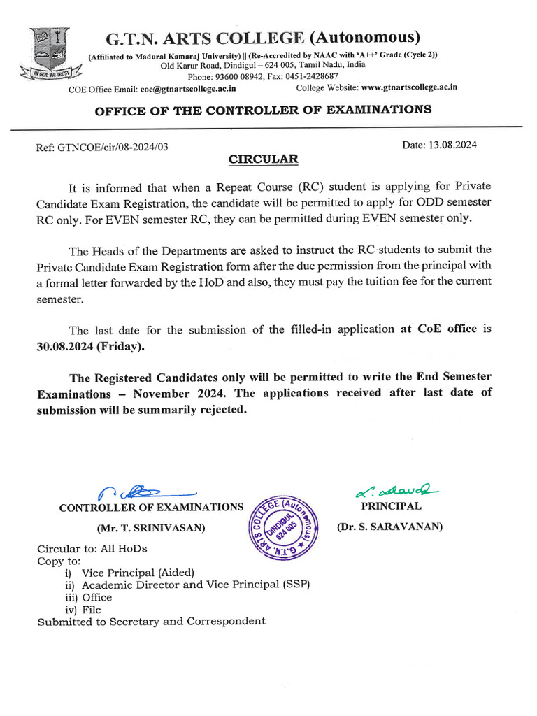 Private Candidate Application Form | PDF