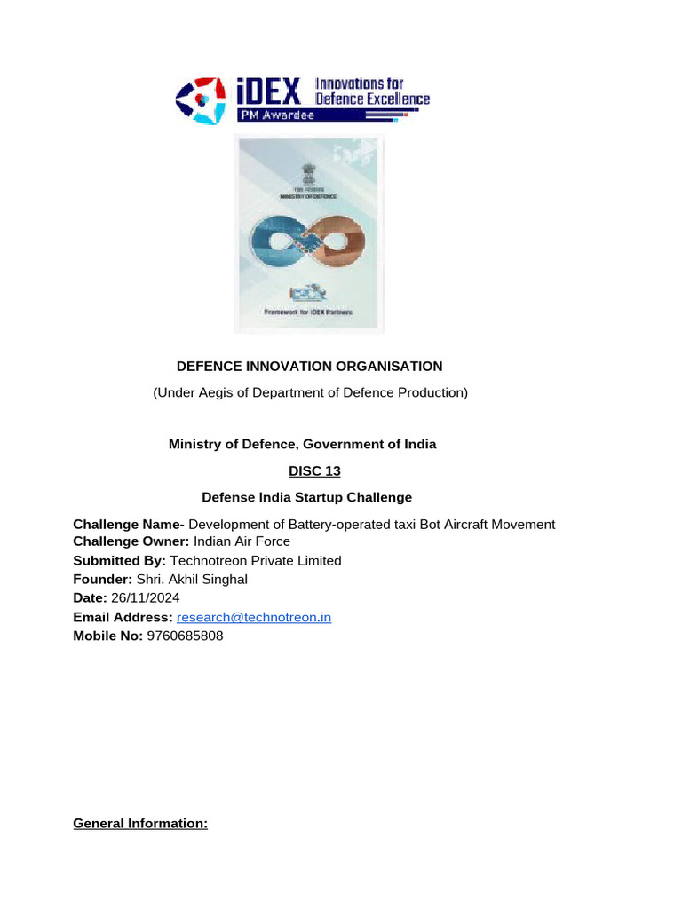 Battery-Operated TaxiBot for Aircraft | PDF | Electric Motor ...