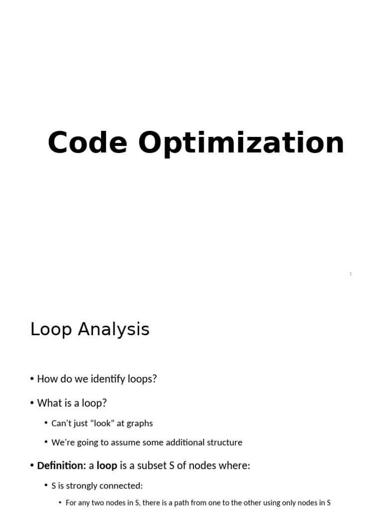 Loop Optimization Techniques Explained | PDF | Control Flow | Vertex (Graph Theory)