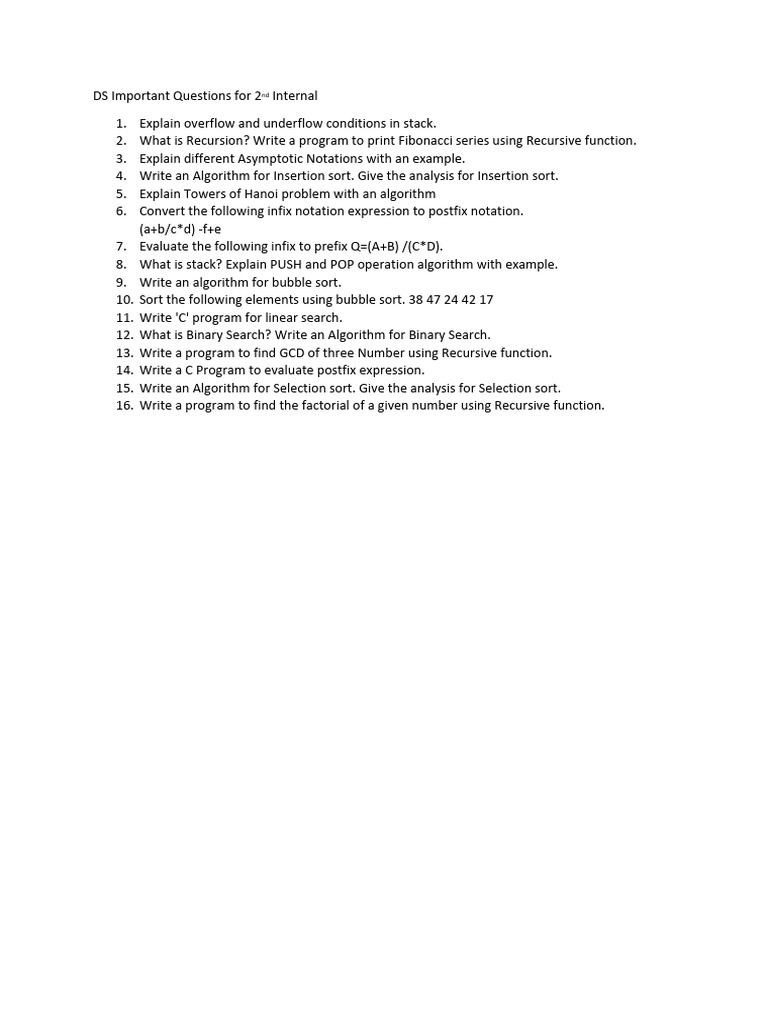 Data Structure Int2 | PDF