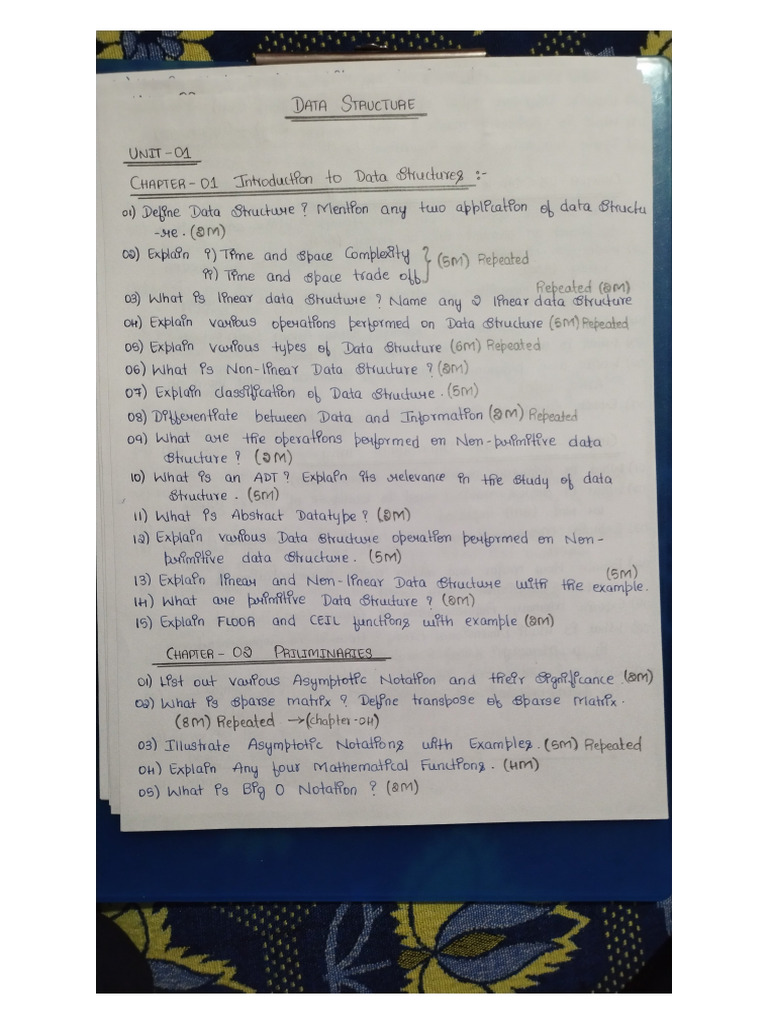 Data Structure Notes | PDF