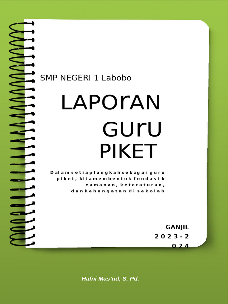 Tugas dan Peran Guru Piket SMP 1 Labobo | PDF
