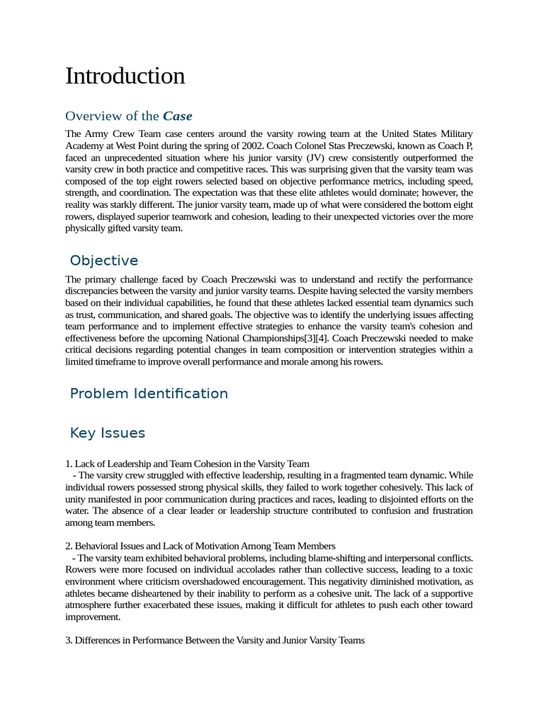 Leadership & Cohesion in Rowing | PDF | Team Building | Leadership