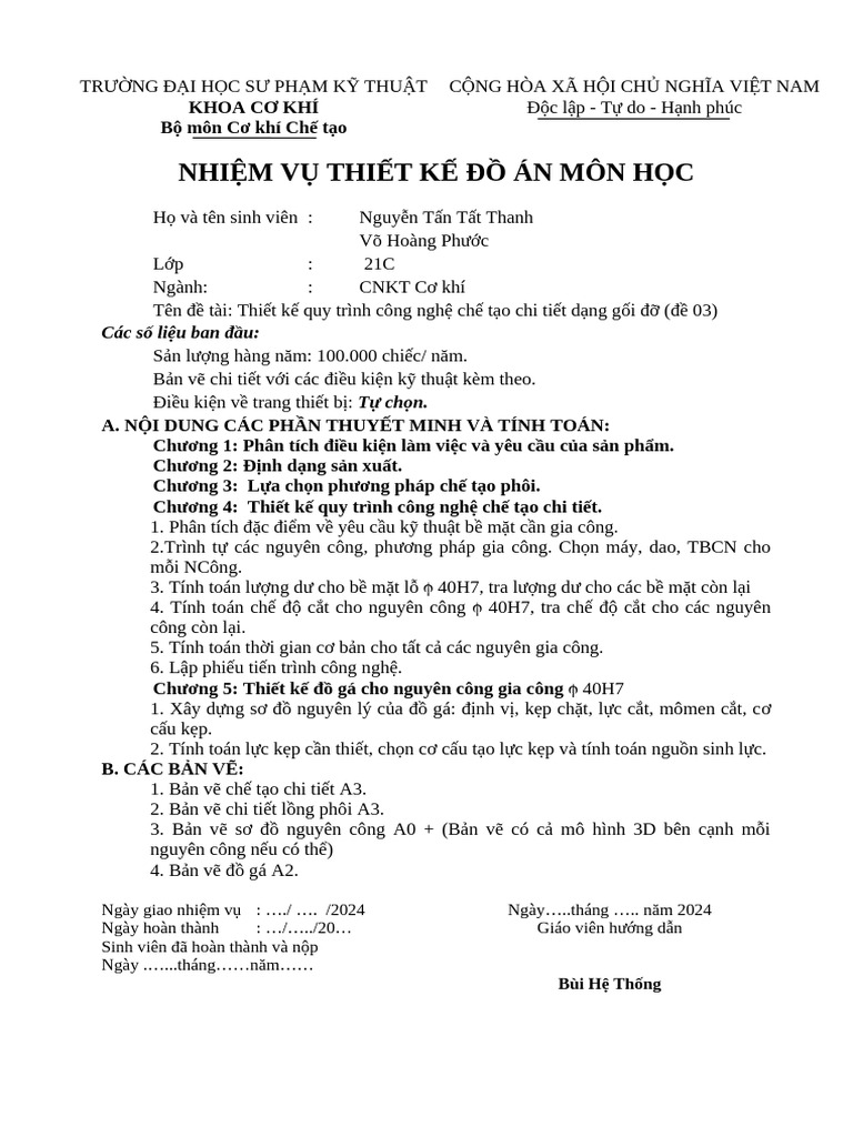 Nhiệm Vụ Đa Cnctm - n3 | PDF