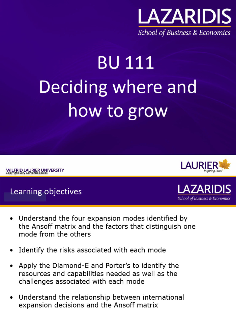 9-Strategic Focus and Expansion Models STUDENT | PDF | Market ...