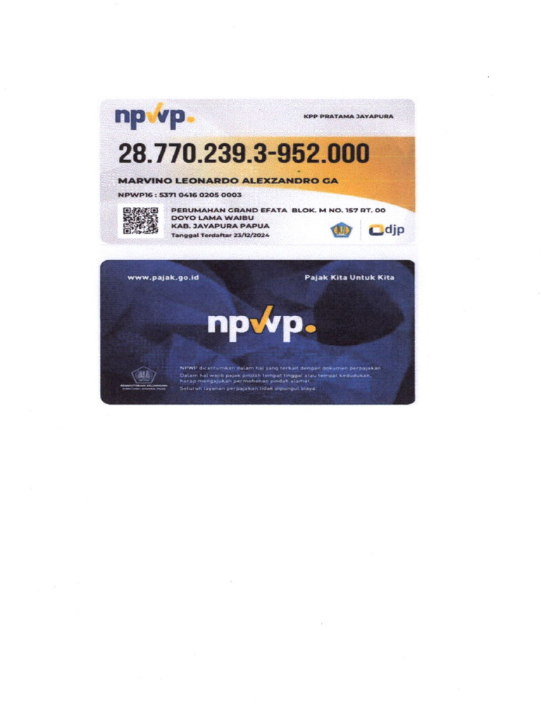 NPWP | PDF