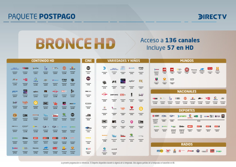 Paquetes De Directv En Espanol