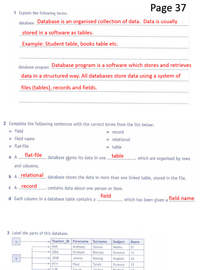 Database Theory Answer Key | PDF | Databases | Data