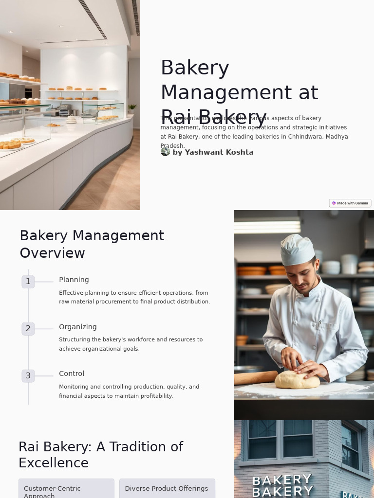 Rai Bakery Management Overview | PDF | Inventory | Bakery