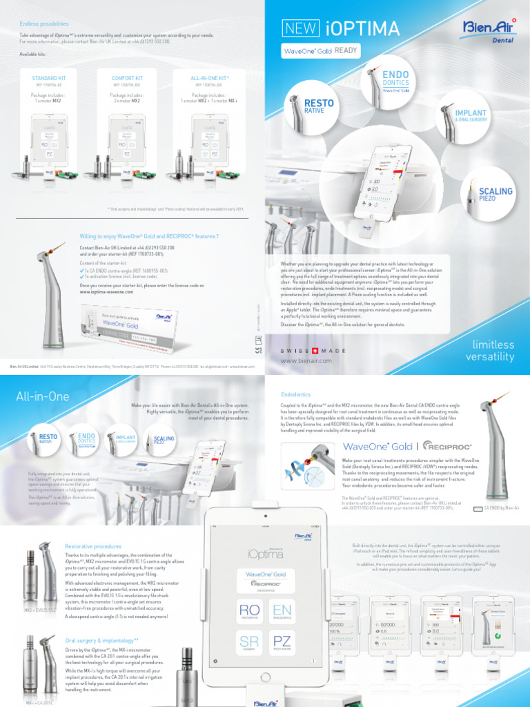 2400380-Flyers IOptima INT 210x297cm en UK-WEB | PDF | Dental Implant | Medical Specialties