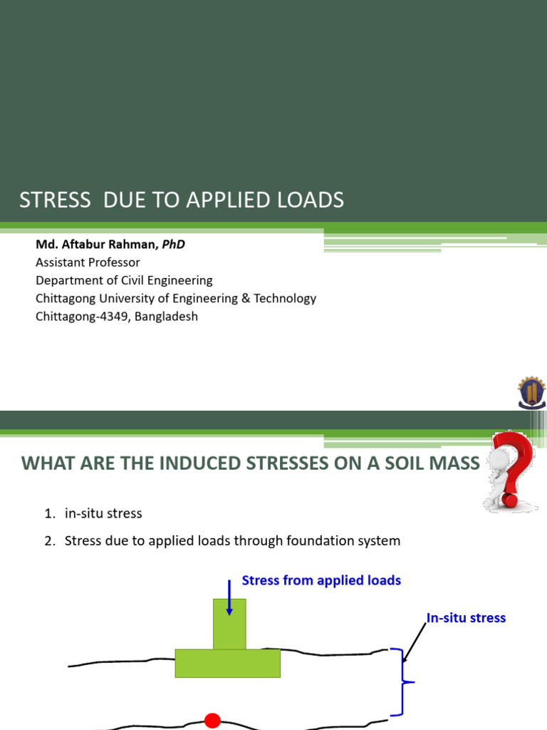 Stress Due To Applied Loads | PDF | Stress (Mechanics) | Elasticity ...