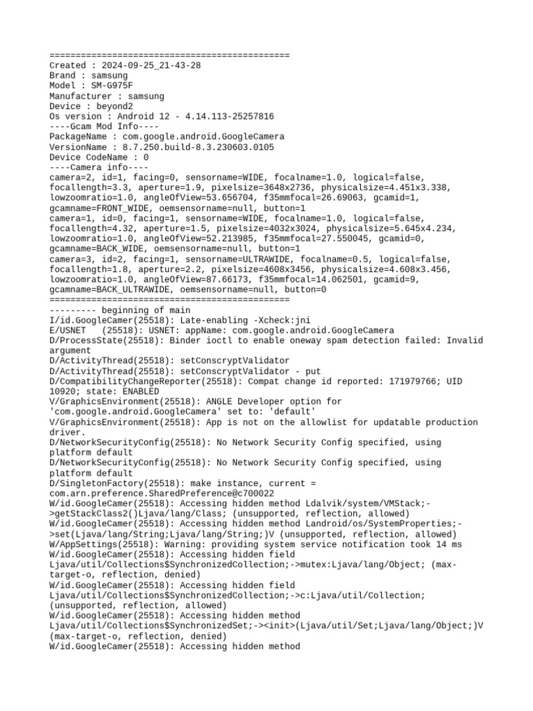 logs_v8.7 | PDF | Computing | Software