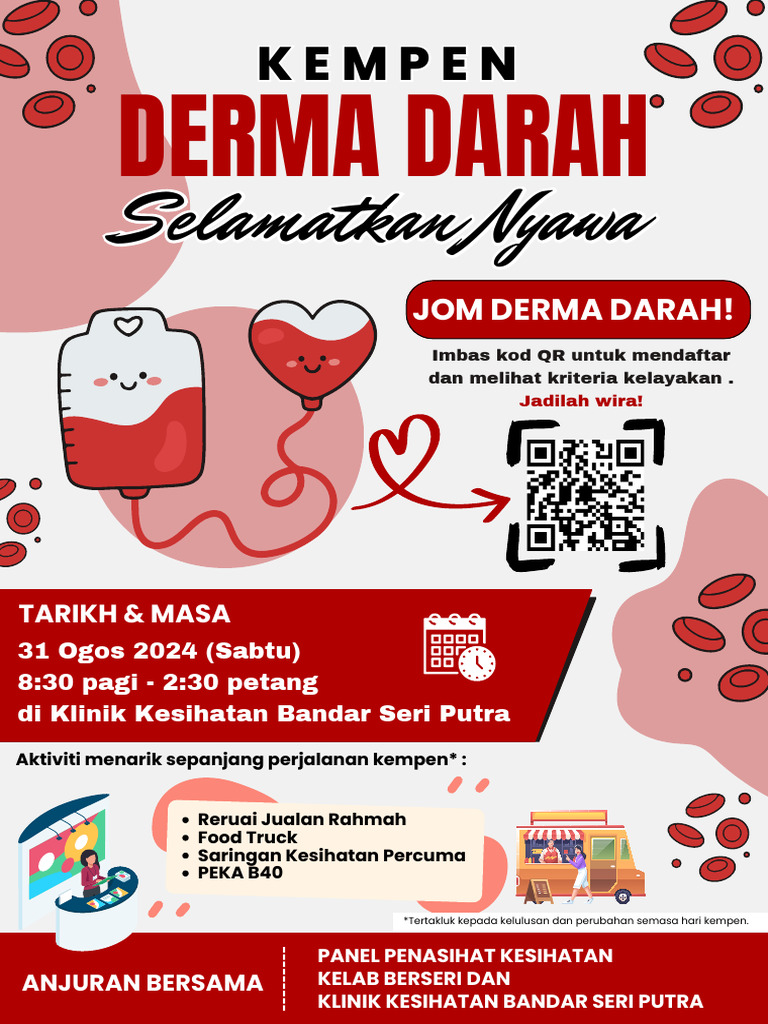 Poster Kempen Darah KKBSP | PDF