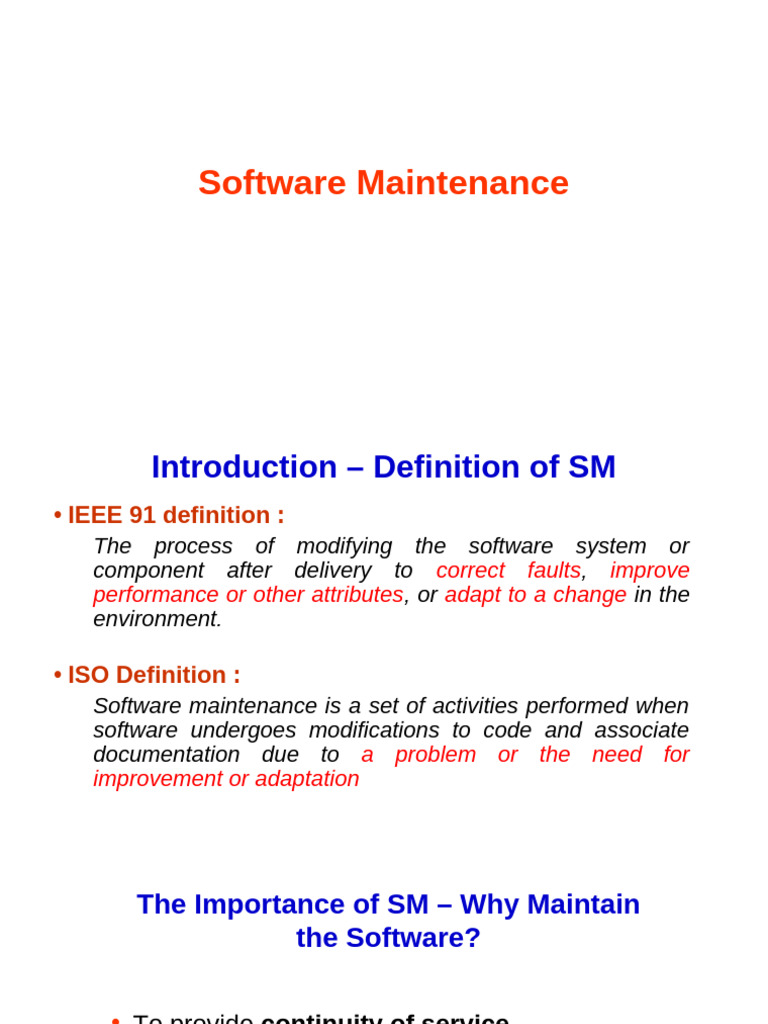 Software Maintenance | PDF | Software | Computer Science
