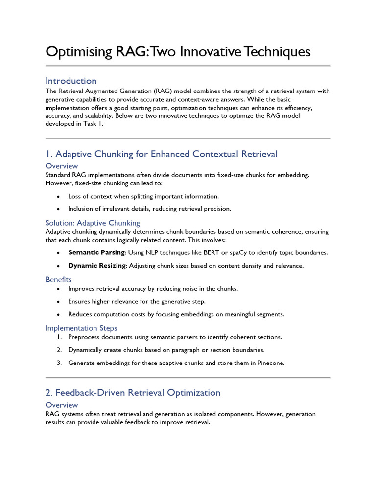 Optimising RAG | PDF | Information Retrieval | Parsing
