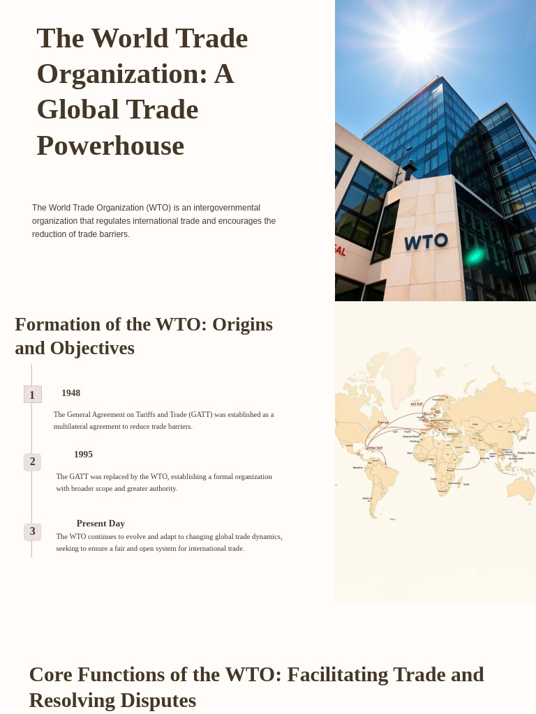 The World Trade Organization A Global Trade Powerhouse | PDF | World ...