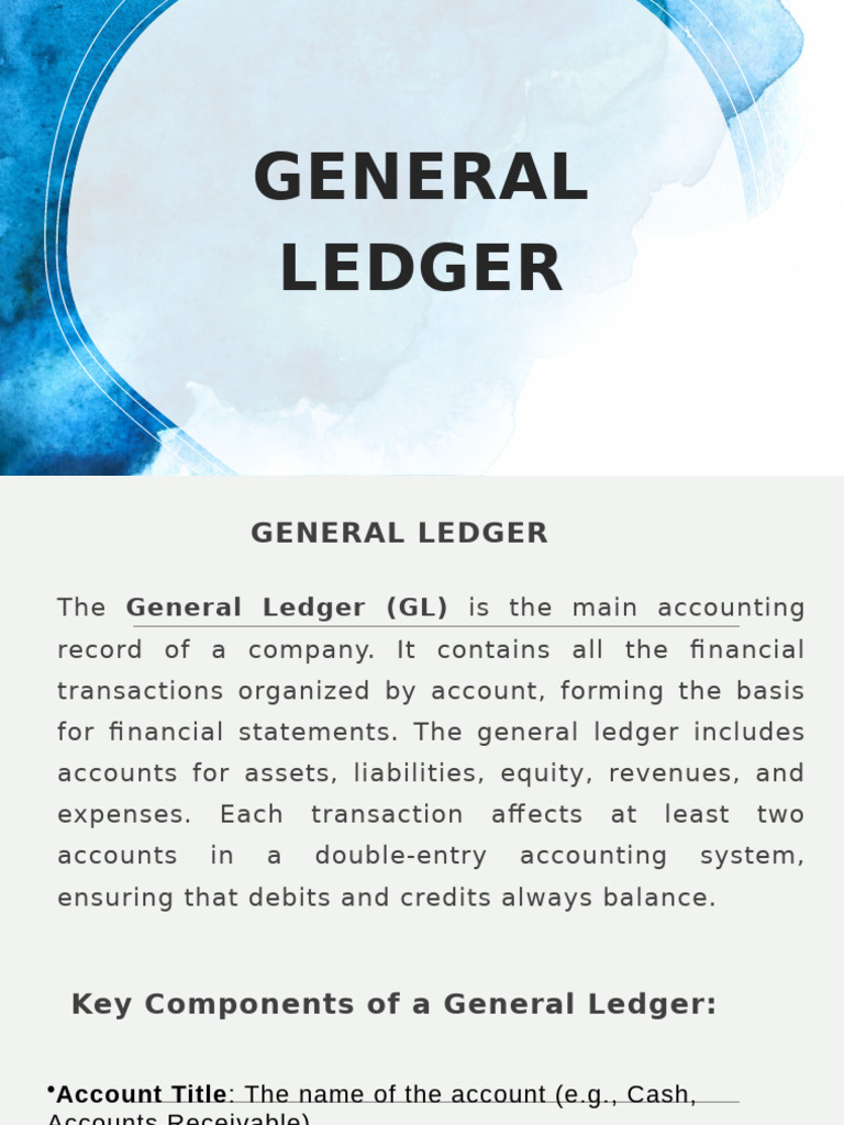 General Ledger Research | PDF | Debits And Credits | Accounting