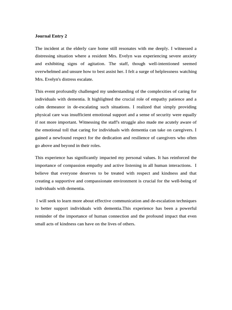 Journal Entry 2 | PDF