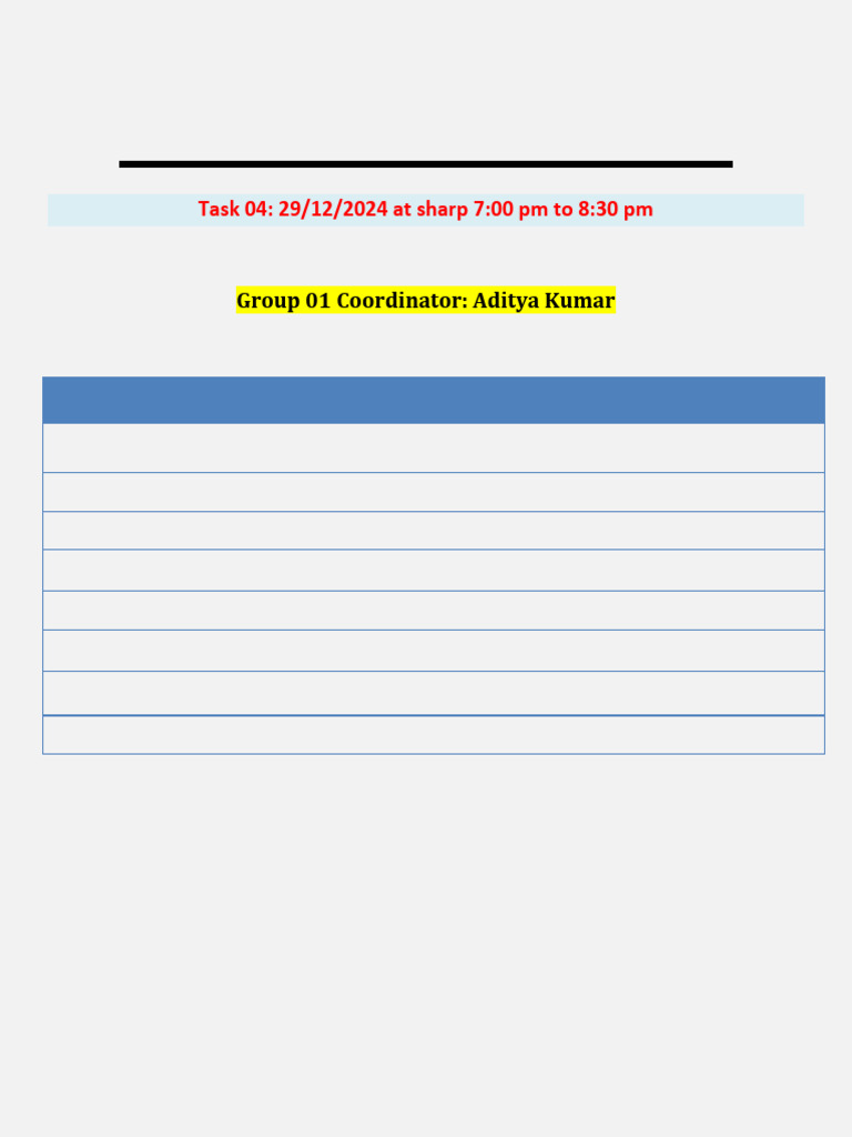 Task 04 Detail and Guideline | PDF