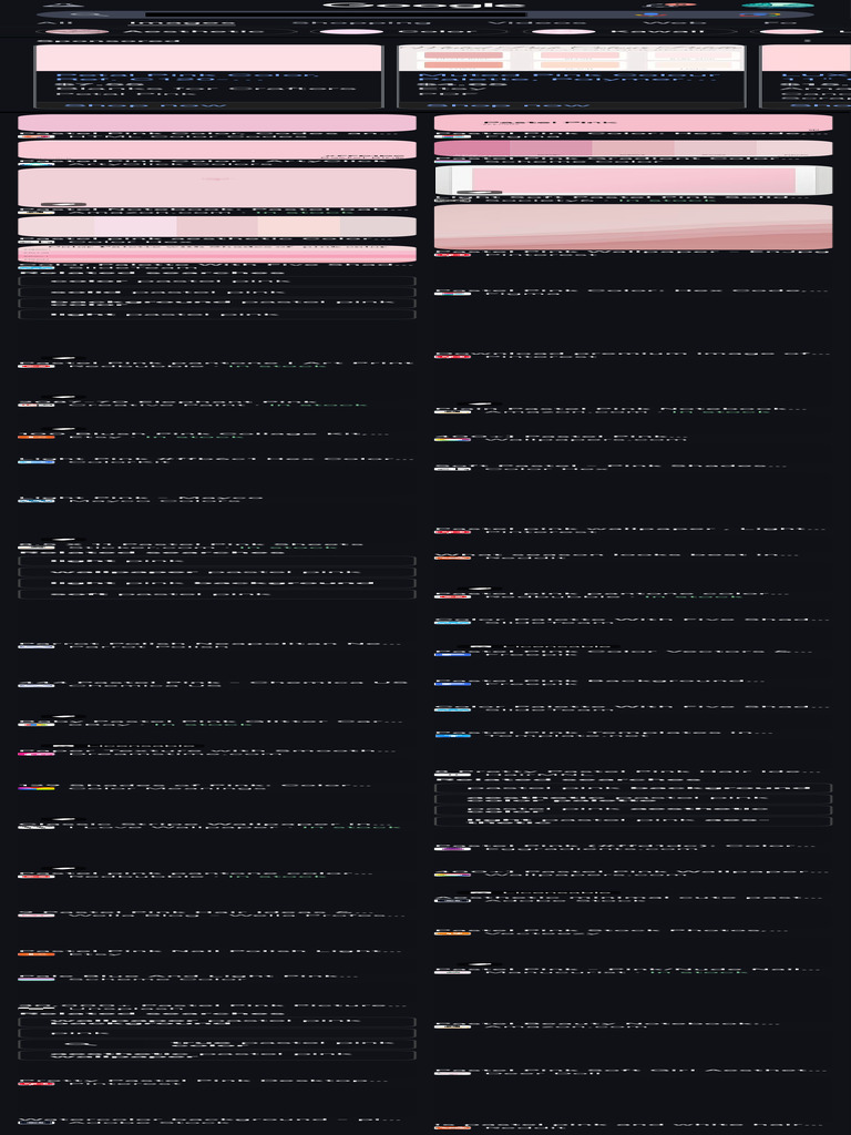 Pastel Pink Color Guide | PDF | Graphic Design | Color