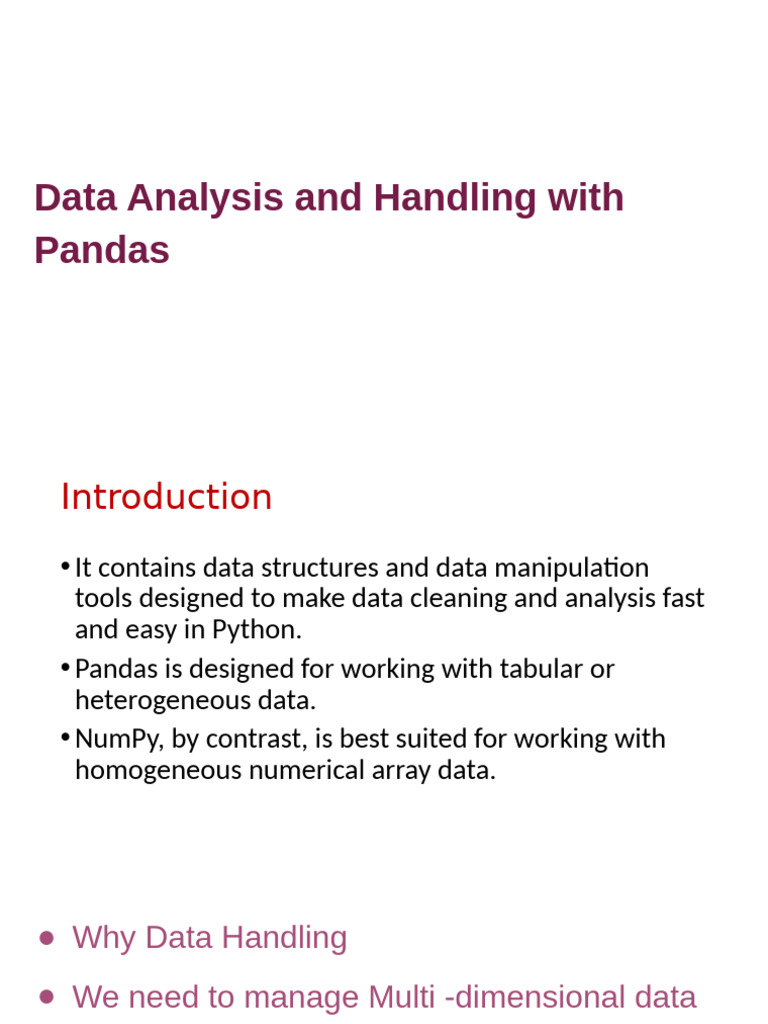 Pandas | PDF